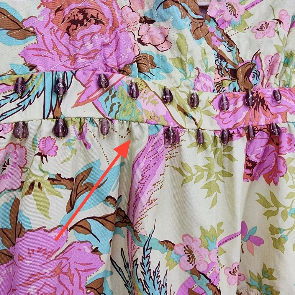 Plenty by Tracy Reese | Tops | Y2k Plenty Floral Silk Beaded Cami Top ...
